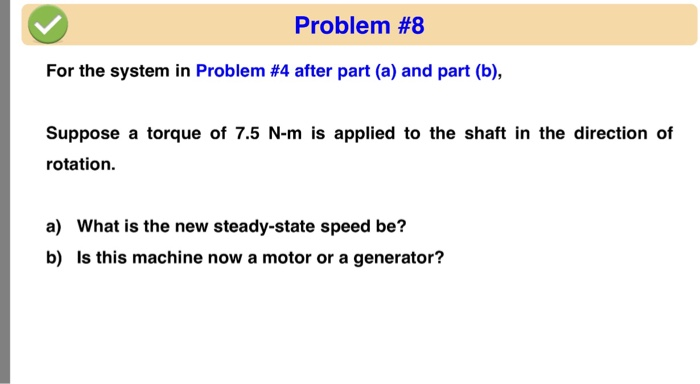 Solved Problem #4 The system below shows a simple rotating | Chegg.com