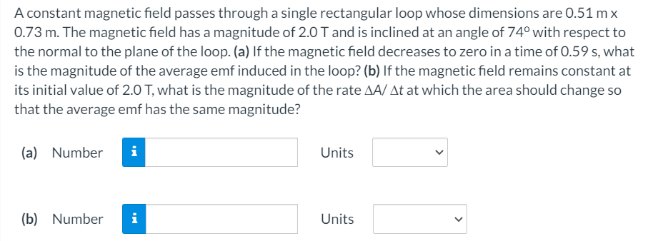 Solved A constant magnetic field passes through a single | Chegg.com
