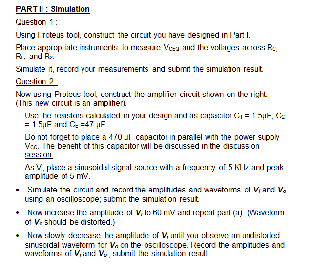Partii Simulation Question 1 Using Proteus Tool 