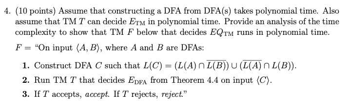 THEOREM 7.8 Let t(n) be a function, where t(n) ≥ n. | Chegg.com