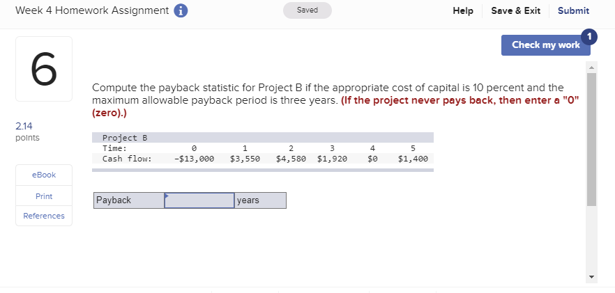 Solved Week 4 Homework Assignment Saved Help Save & Exit | Chegg.com