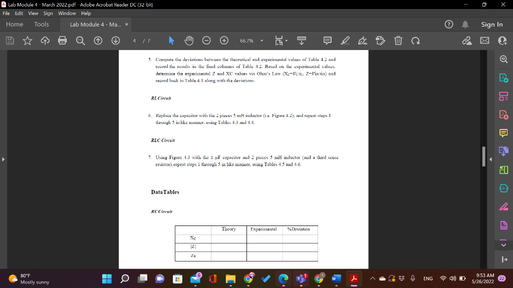 Solved Lab Module 4 - March 2022.pdf - Adobe Acrobat Reader | Chegg.com