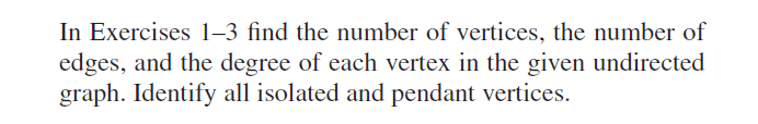 Solved In Exercises 1-3 find the number of vertices, the | Chegg.com