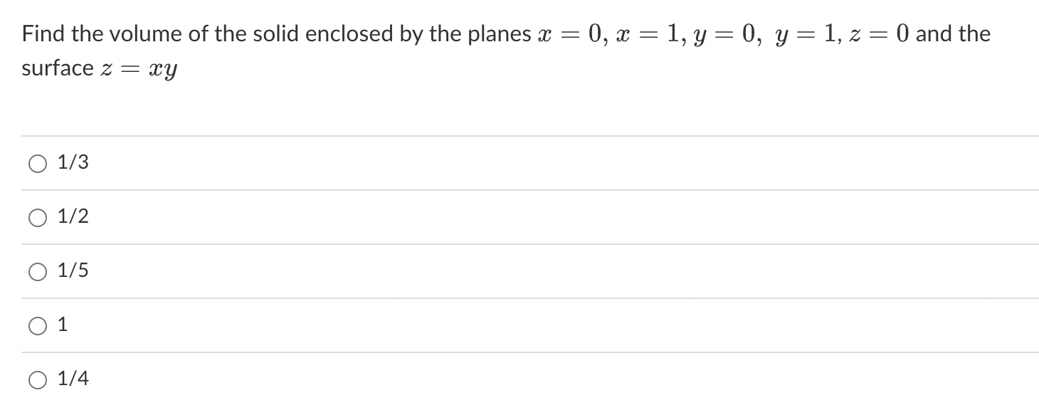Solved Find the volume of the solid enclosed by the planes | Chegg.com