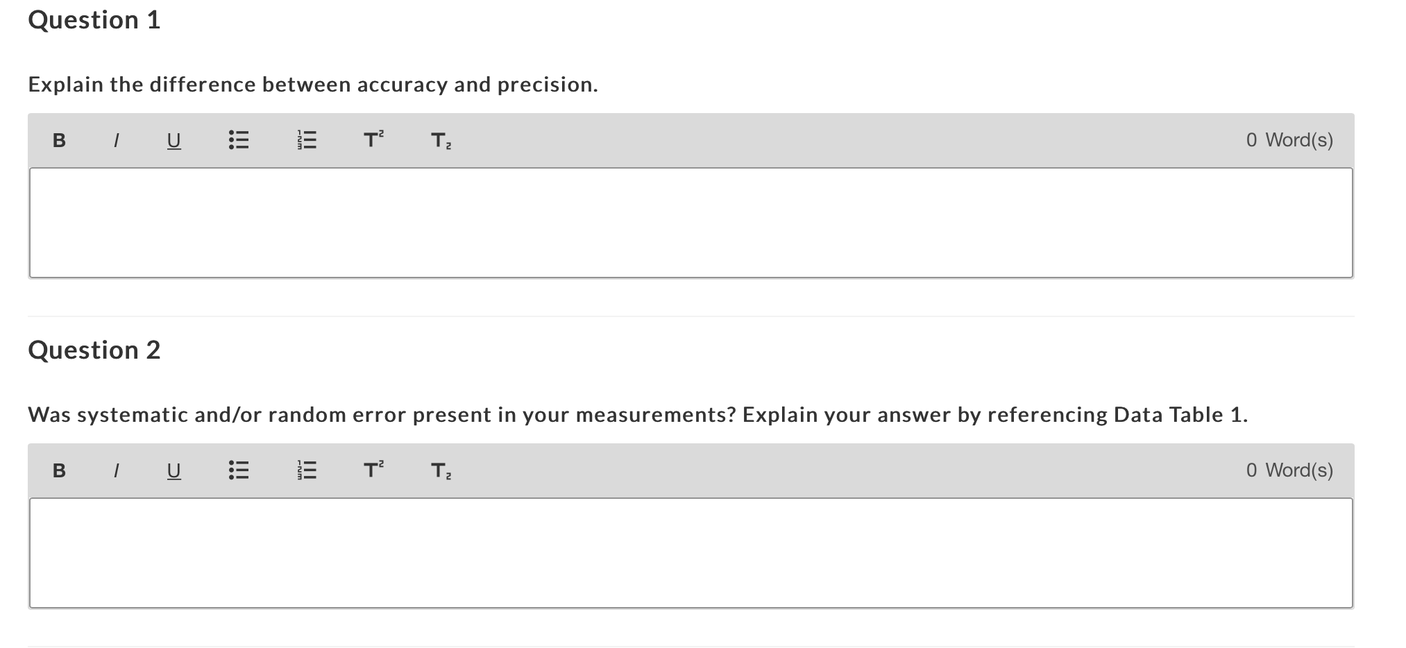Solved Exercise 1 Errors and Uncertainty In this exercise, | Chegg.com