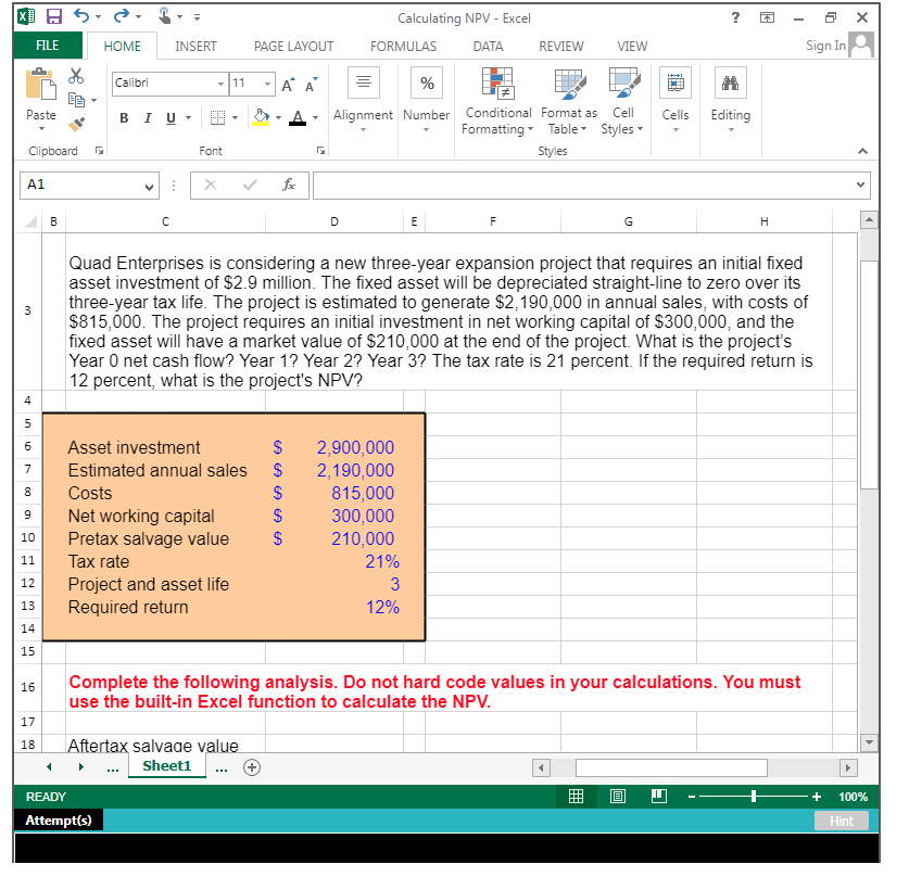 Solved Show me the steps to solve: Quad Enterprises is | Chegg.com