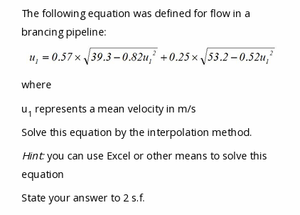 Solved The following equation was defined for flow in a | Chegg.com