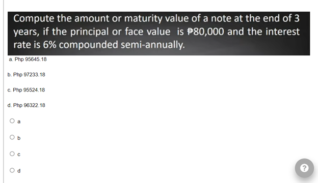 Solved Compute the amount or maturity value of a note at the | Chegg.com
