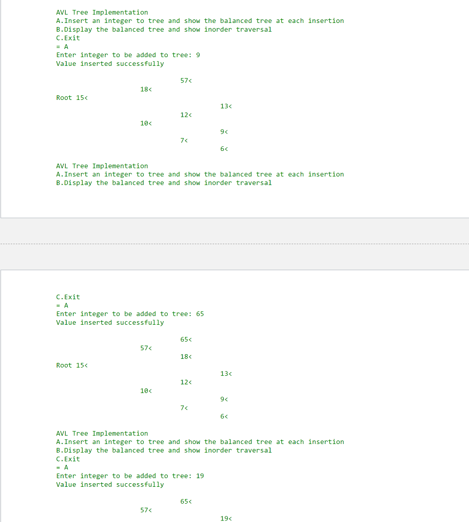 Solved In C++ AVL Tree Implementation program Important | Chegg.com