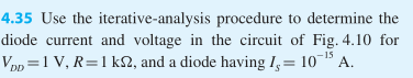 Solved 4.35 Use the iterative-analysis procedure to | Chegg.com
