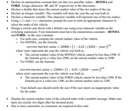 Solved Declare an enumeration constant that can take two | Chegg.com