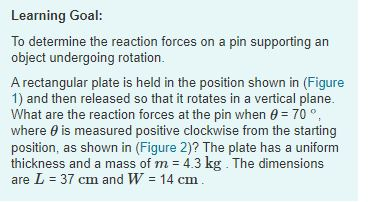 Solved Learning Goal: To determine the reaction forces on a | Chegg.com