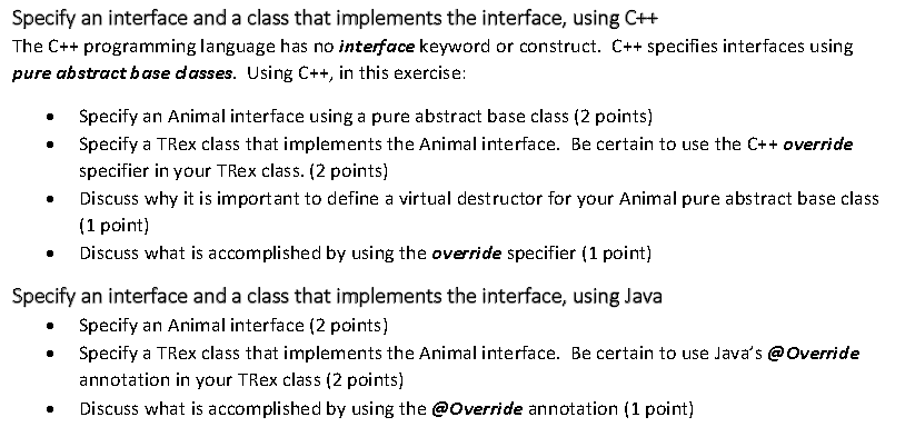 Solved Common situation We are building a zoo management | Chegg.com