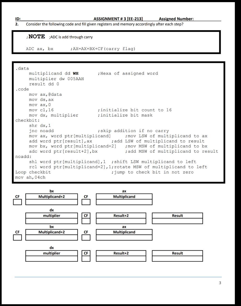 you have to solve the question two times for two | Chegg.com
