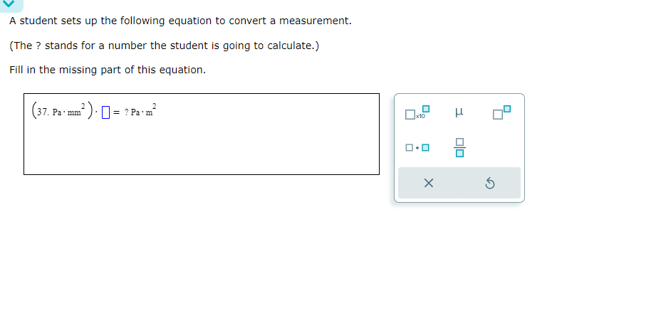 Solved A student sets up the following equation to convert a | Chegg.com