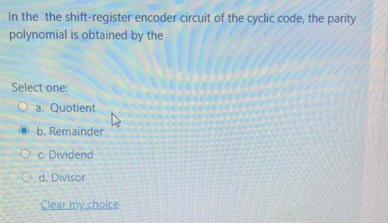 Solved In the the shift-register encoder circuit of the | Chegg.com