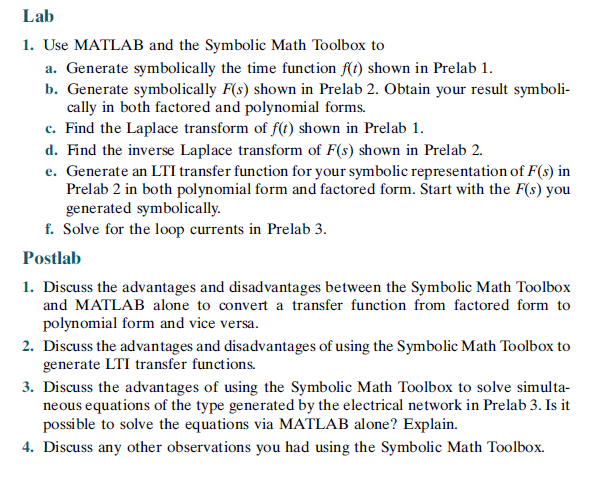 Solved 192 Experiment 22 Objectives To Learn To Use Matlab 