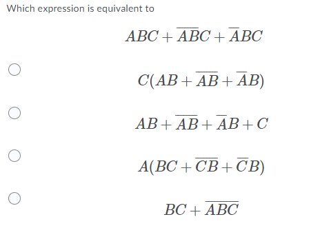 Solved What is the Boolean expression implemented by the | Chegg.com