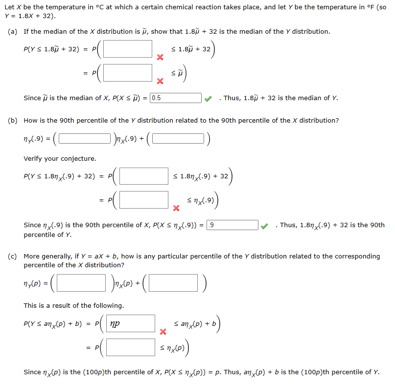 Solved Let X be the temperature in ∘C at which a certain | Chegg.com