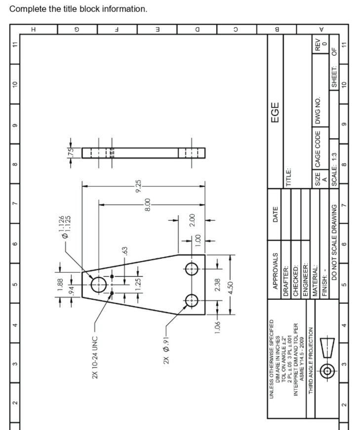Solved Chapter 17 Page 27 Engineering Graphics Essentials | Chegg.com