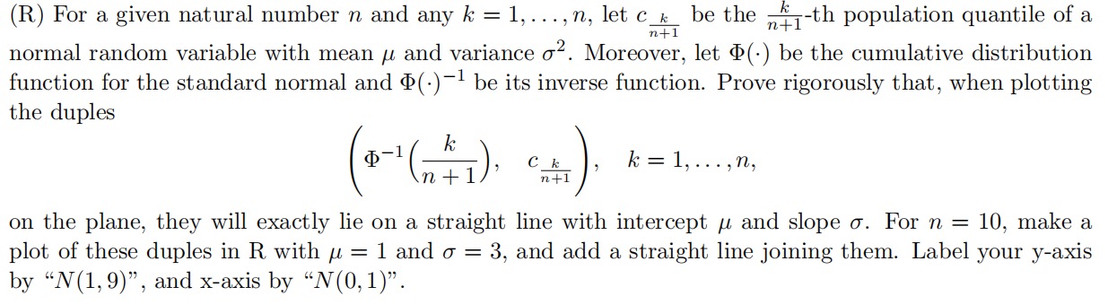 Solved (R) Come up with a dataset with exactly 9 data points | Chegg.com