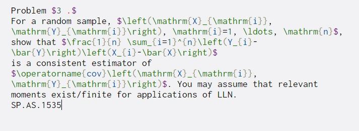 Problem $3 . $ For a random sample, | Chegg.com