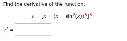 Solved Find the derivative of the function. | Chegg.com