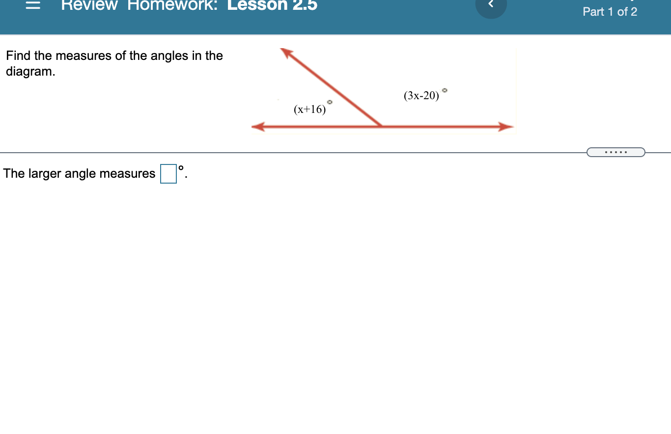 Solved = Review Homework: Lesson 2.5 Part 1 of 2 Find the | Chegg.com