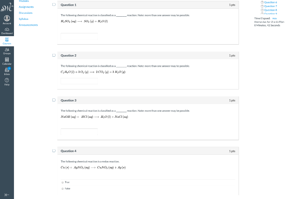 Solved Modules Question 1 1 pts Assignments Discussions The | Chegg.com