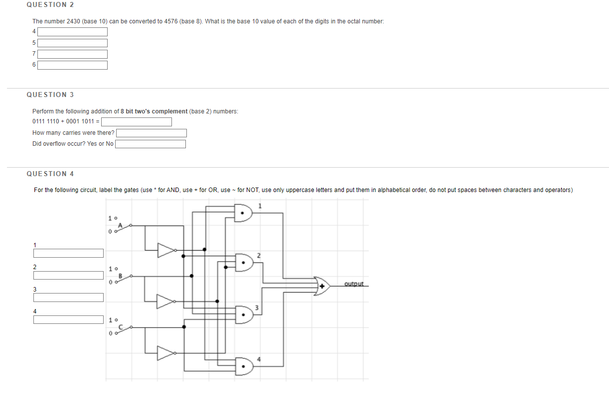 Solved QUESTION 2 The number 2430 (base 10) can be converted | Chegg.com