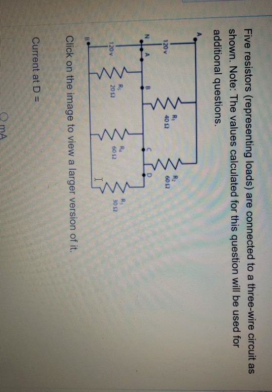 Five resistors (representing loads) are connected to | Chegg.com