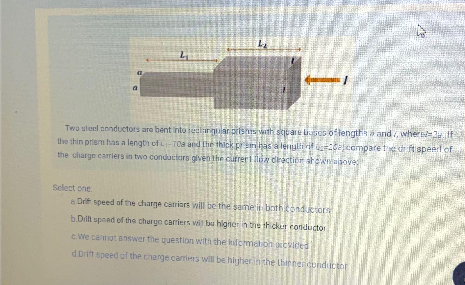 Solved Two steel conductors are bent into rectangular prisms | Chegg.com