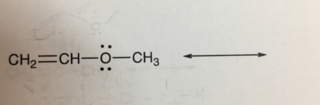 Solved CH2=CH-O-CH3 | Chegg.com