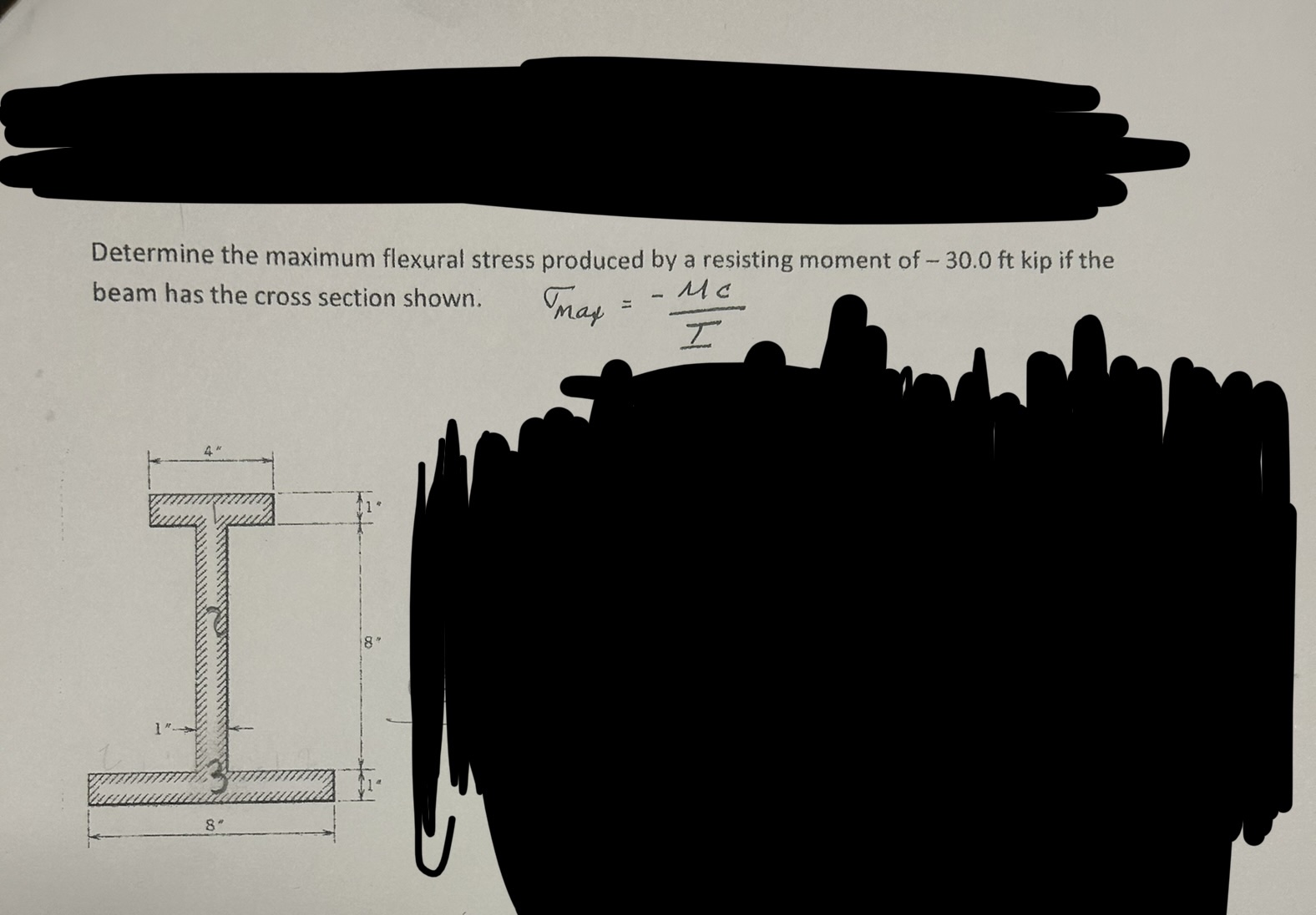 Solved Determine the maximum flexural stress produced by a | Chegg.com