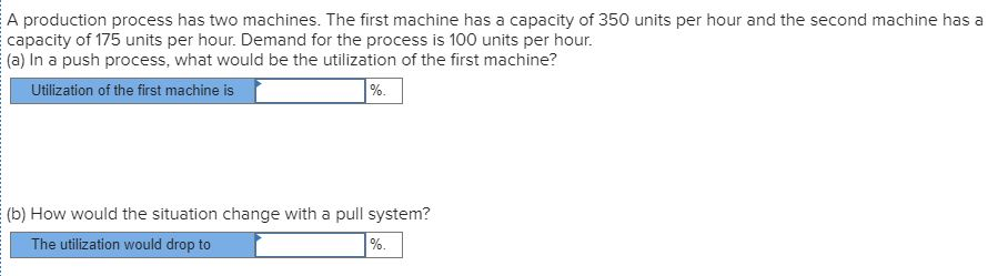 Solved A production process has two machines. The first | Chegg.com