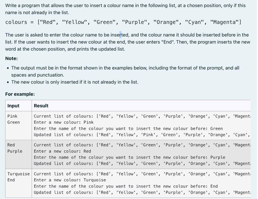 Solved Write a program that allows the user to insert a | Chegg.com