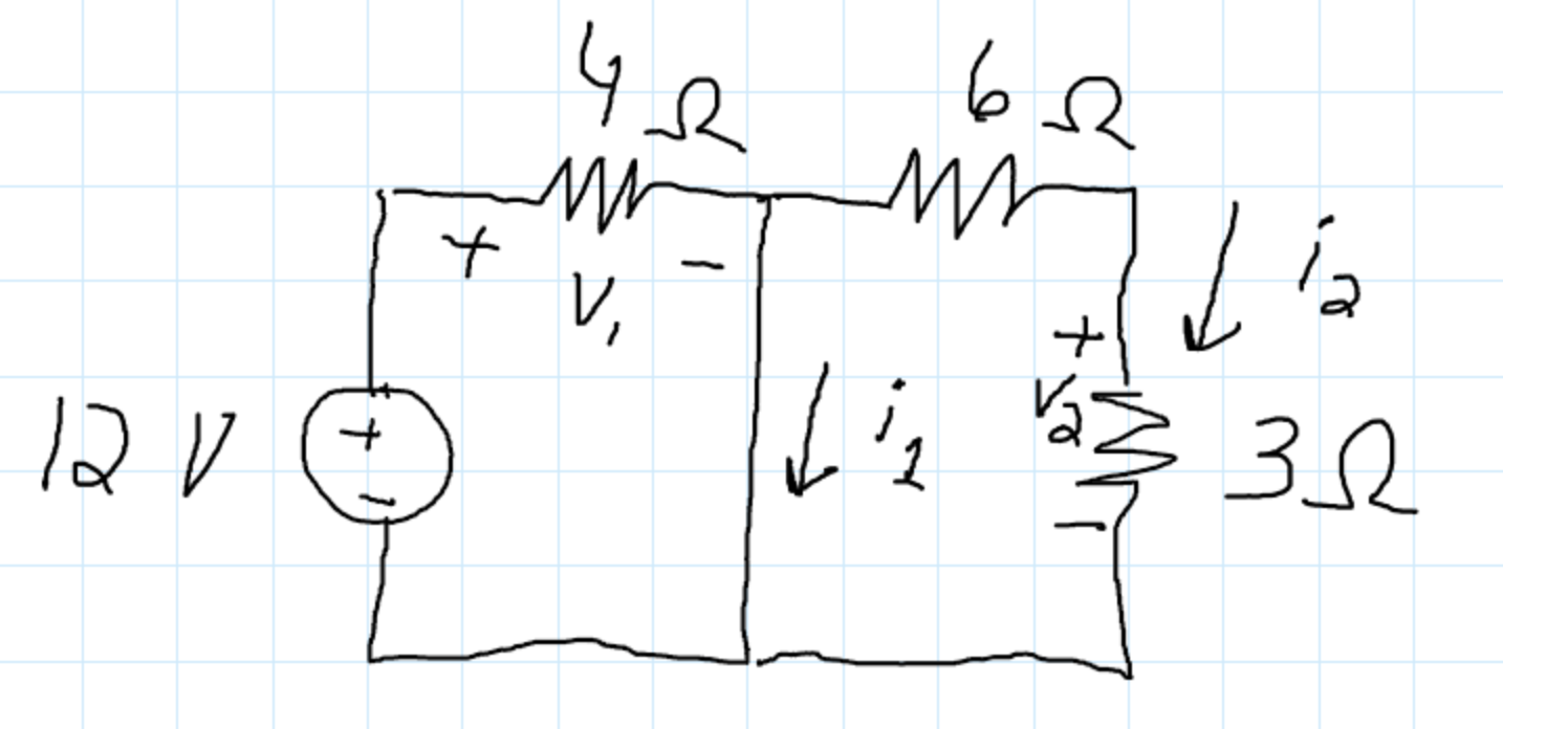 Solved Find V1 and i2 in this circuit. Please explain the | Chegg.com