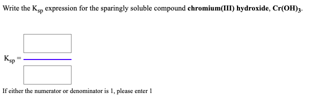 Solved Write the Ksp expression for the sparingly soluble | Chegg.com