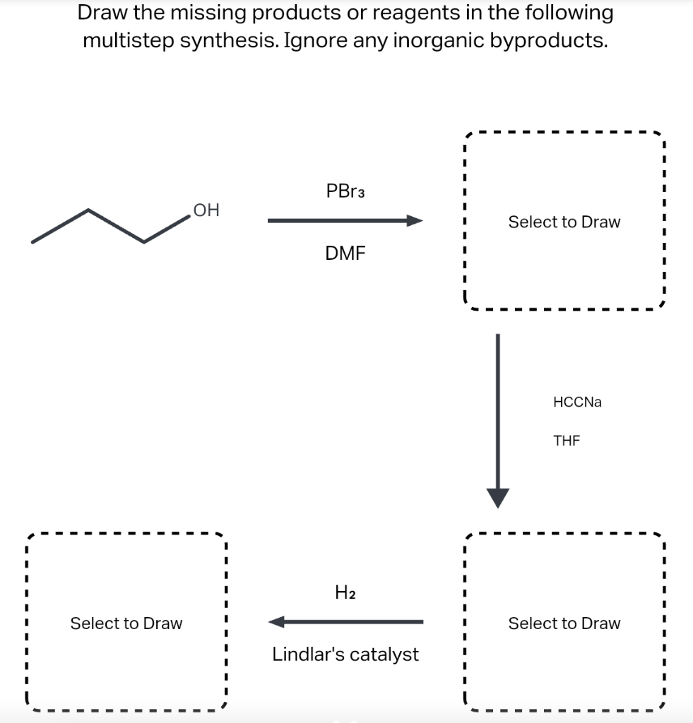 Solved Draw the missing products or reagents in the | Chegg.com