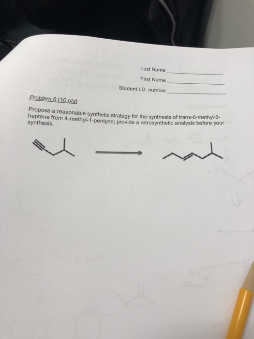 Solved Last Name First Name Student I.D. number Problem 6(10 | Chegg.com