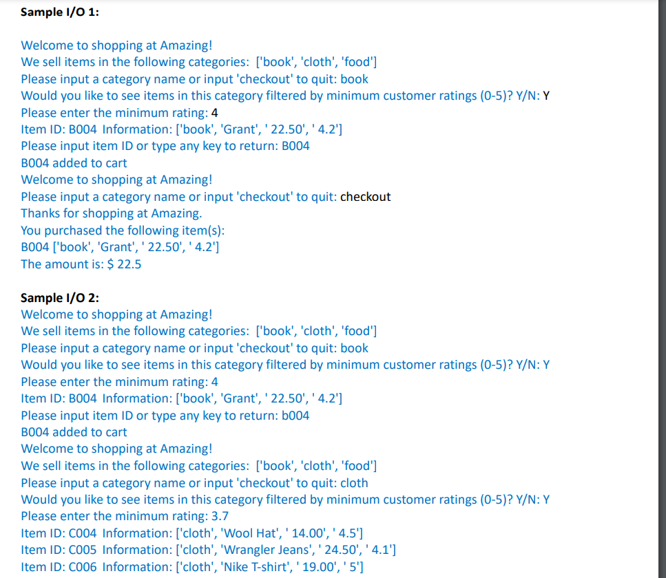 Solved dict_ID = build_dict_by_id(items) dict_category = | Chegg.com