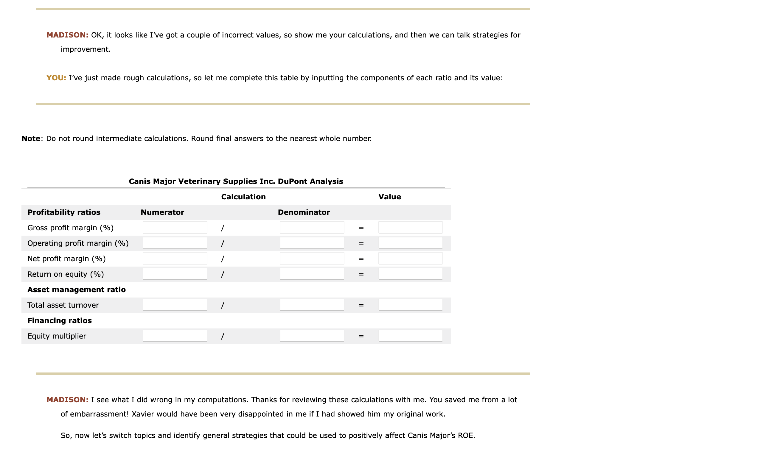 Solved 10. An analysis of company performance using DuPont | Chegg.com