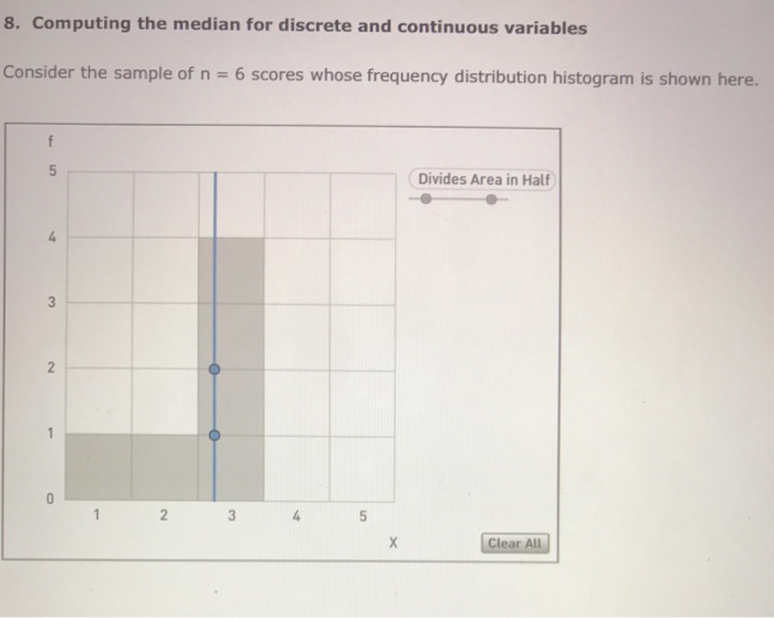 Solved 8. Computing the median for discrete and continuous | Chegg.com