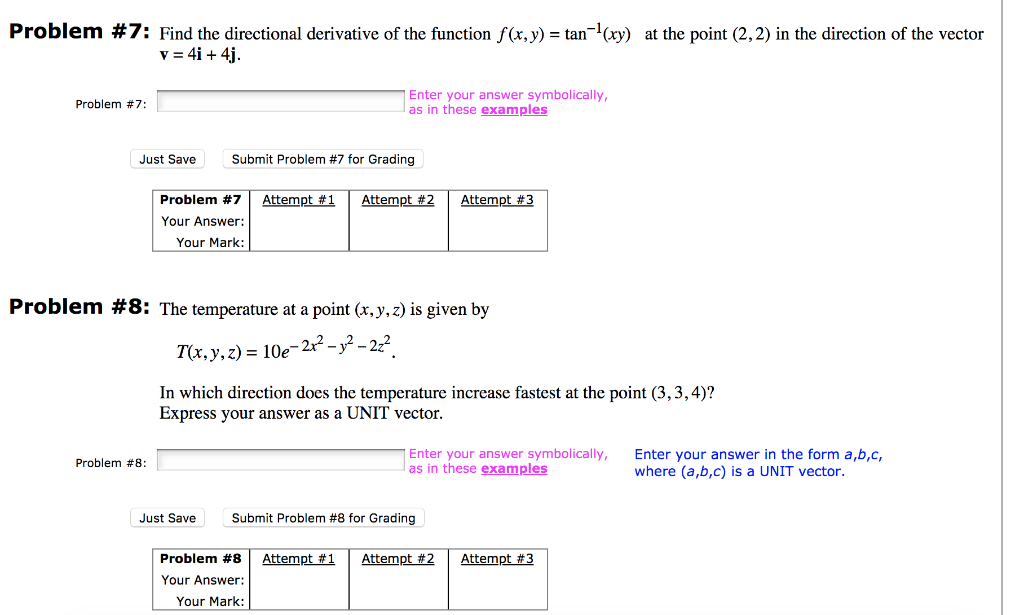 Solved Problem #7: Find the directional derivative of the | Chegg.com