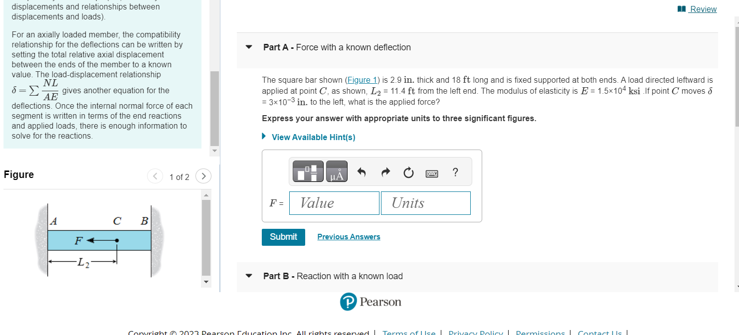 displacements and relationships between displacements | Chegg.com