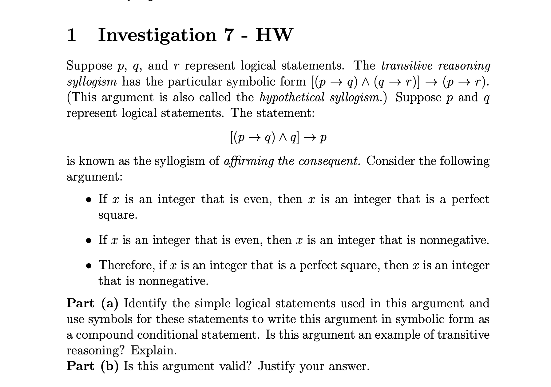Solved Suppose p,q, and r represent logical statements. The | Chegg.com