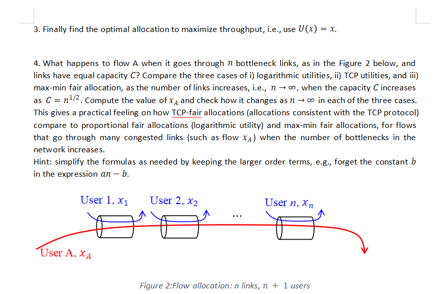 Exercise 1 Congestion And Tcp Figure 1 Flow