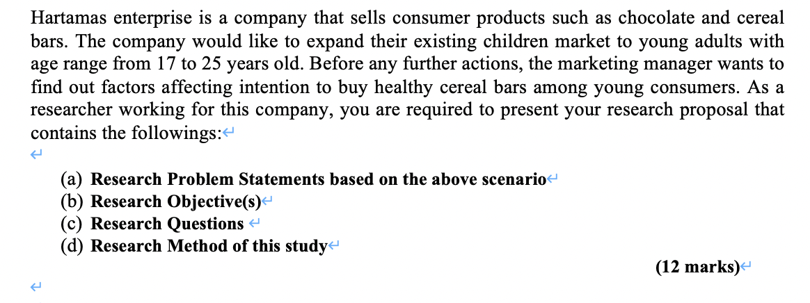 Solved Research Problem Statements based on the | Chegg.com