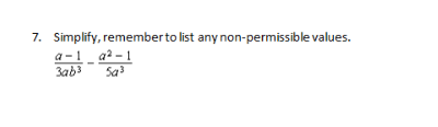 Solved simplify remember to list any non permissible values. | Chegg.com