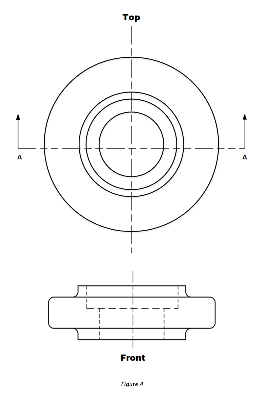 Solved On a separate orthographic grid sheet, simply draw | Chegg.com